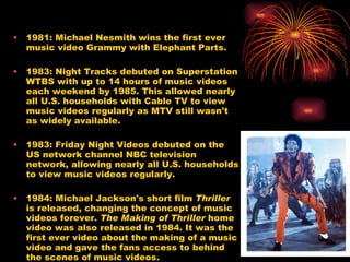 History of music videos | PPT