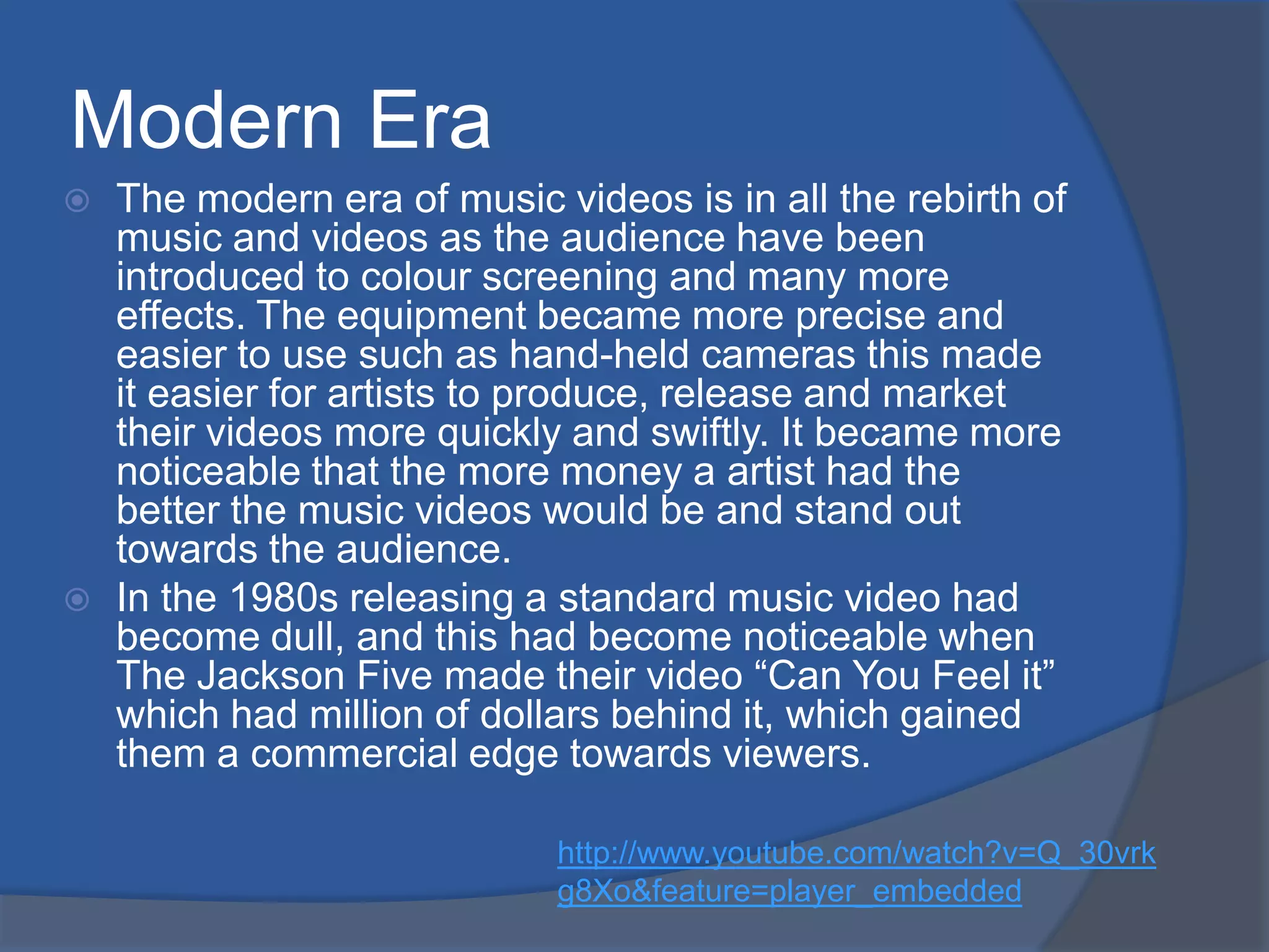 History of music videos | PPTX