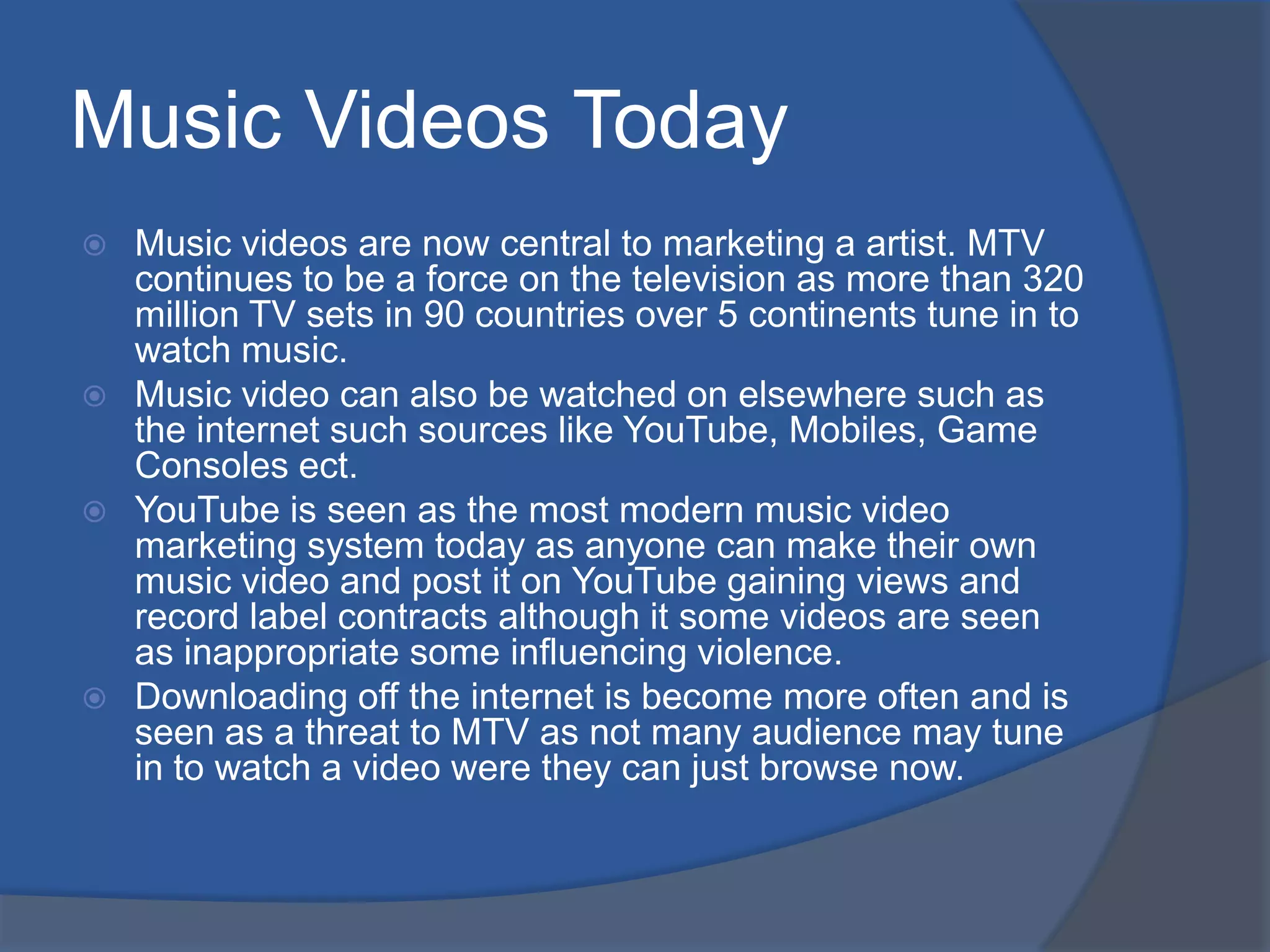 History of music videos | PPTX