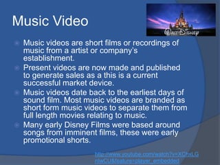 History of music videos | PPTX
