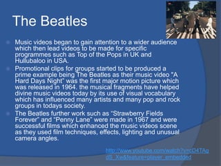 History of music videos | PPTX