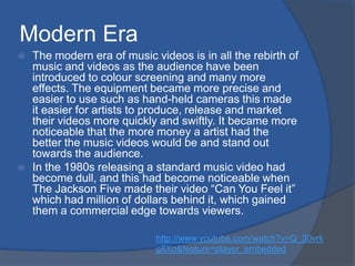 History of music videos | PPTX