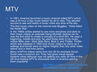 History of music videos | PPTX