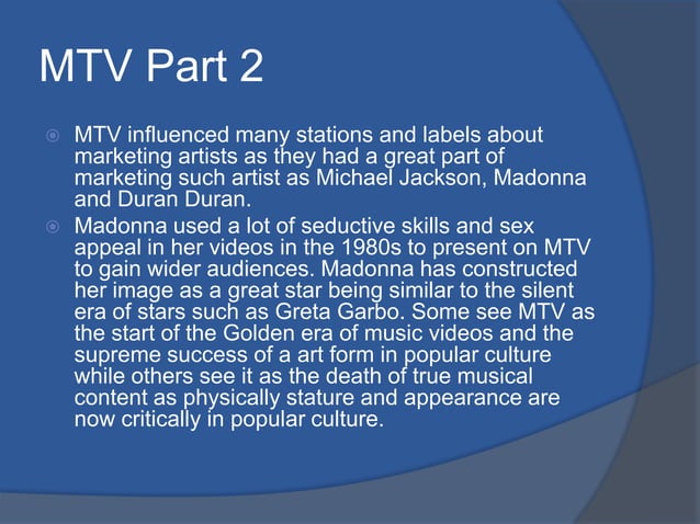 History of music videos | PPTX