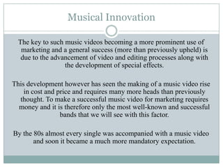 History of Music Videos | PPT