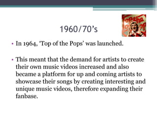 History of music videos | PPTX