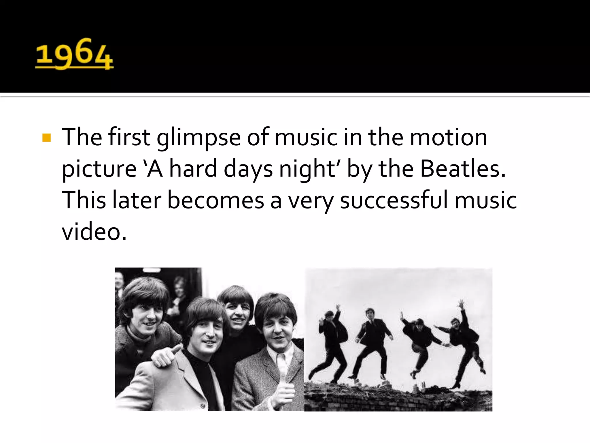 History of music videos | PPTX | Contemporary Hits/Pop/Top 40 | Music