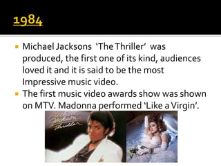 History of music videos | PPTX