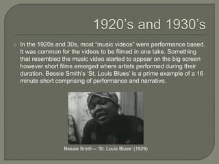 History Of Music Videos | PPT