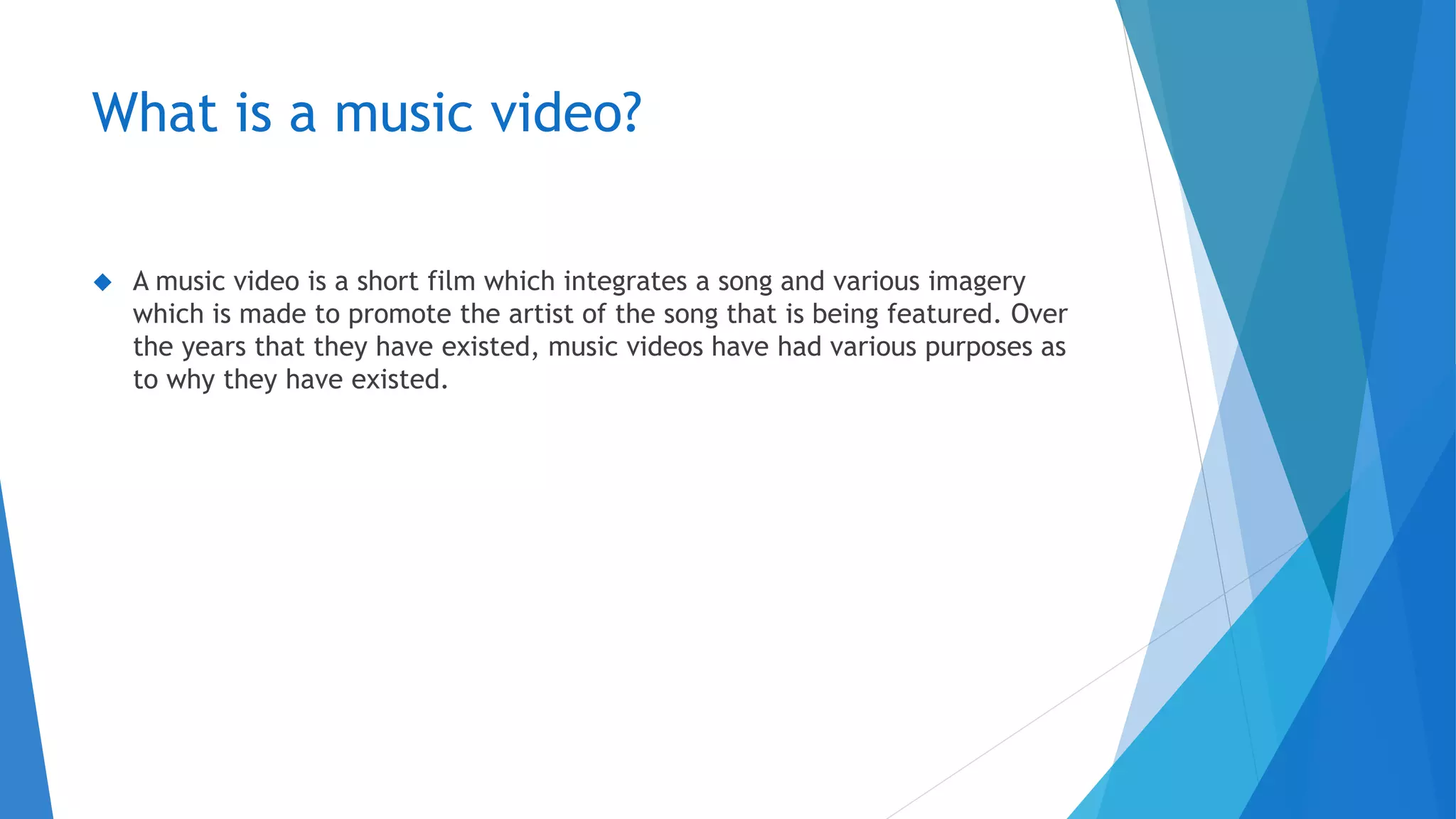 History of music videos | PPT