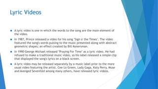 History of music videos | PPT