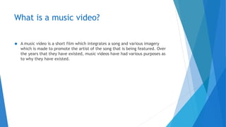 History of music videos | PPT
