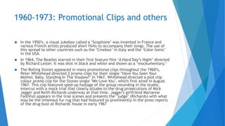 History of music videos | PPT