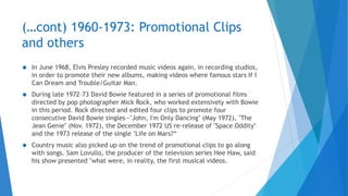 History of music videos | PPT