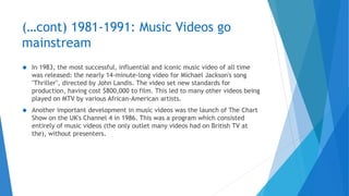 History of music videos | PPT