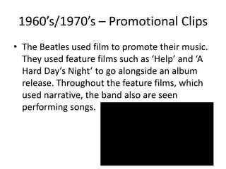 History of music videos | PPTX