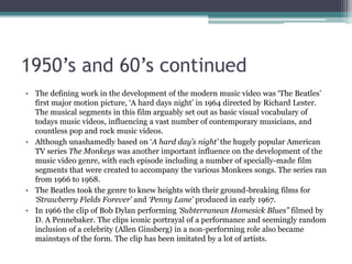 History of music videos | PPT