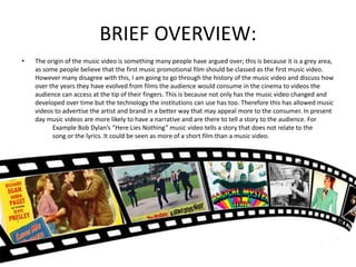 History of music videos | PPTX