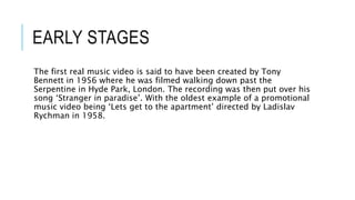History of music videos | PPT