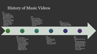 History of music videos | PPT