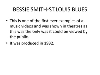 History of music videos | PPTX