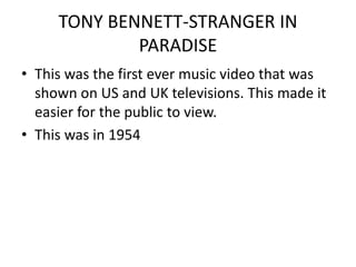 History of music videos | PPTX