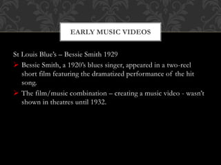 History of music videos | PPT