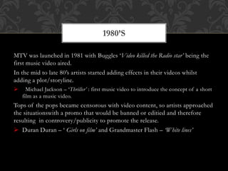 History of music videos | PPT