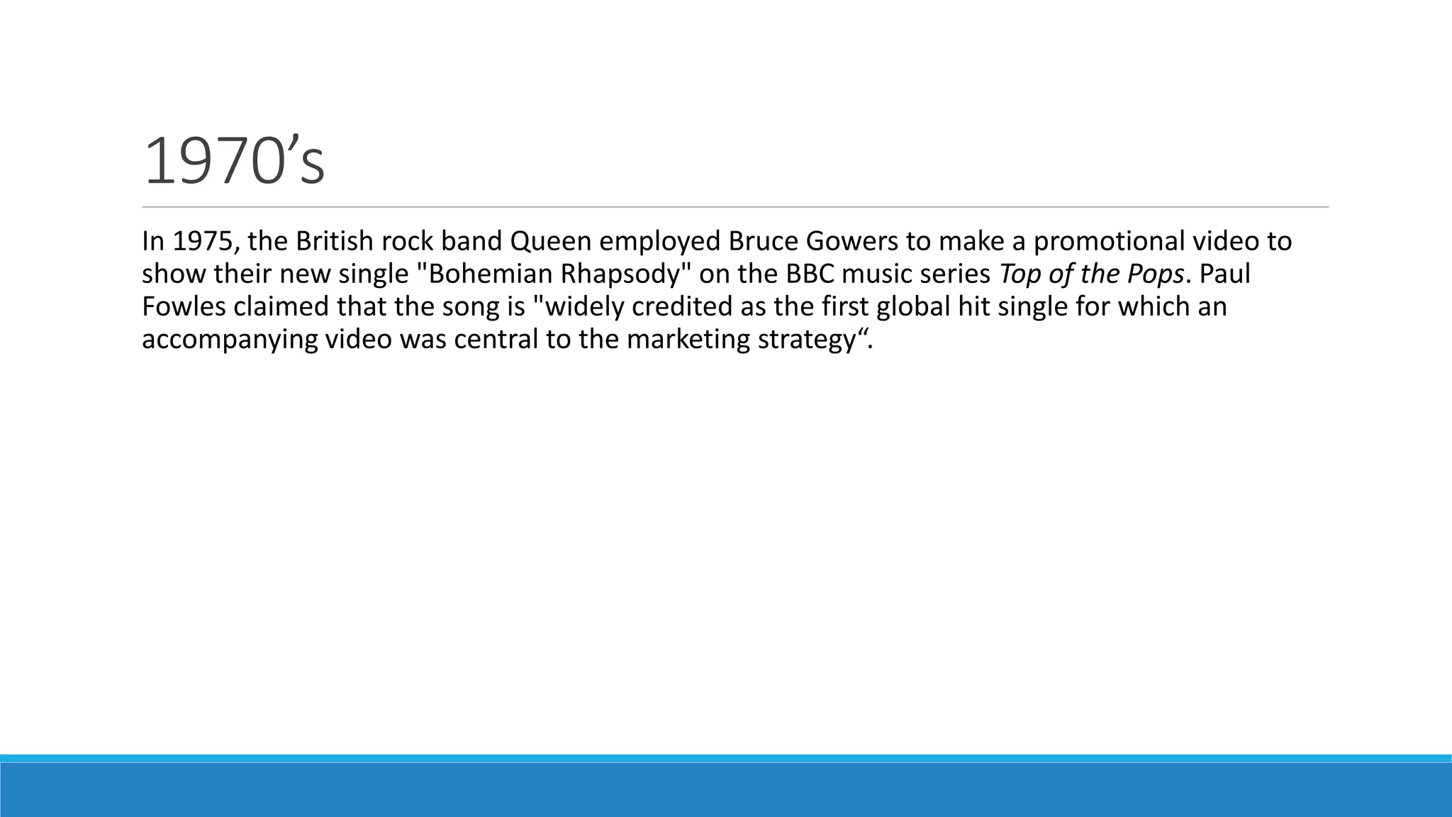 History of music videos | PPTX