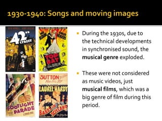 History of music videos | PPTX