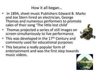 History of Music Videos Final | PPT | Free Download