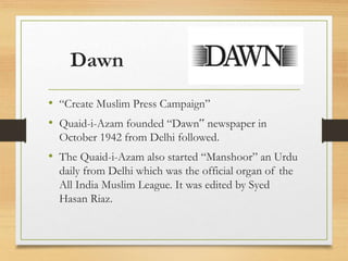History of muslim & hindu press in subcontinent and their contribution ...