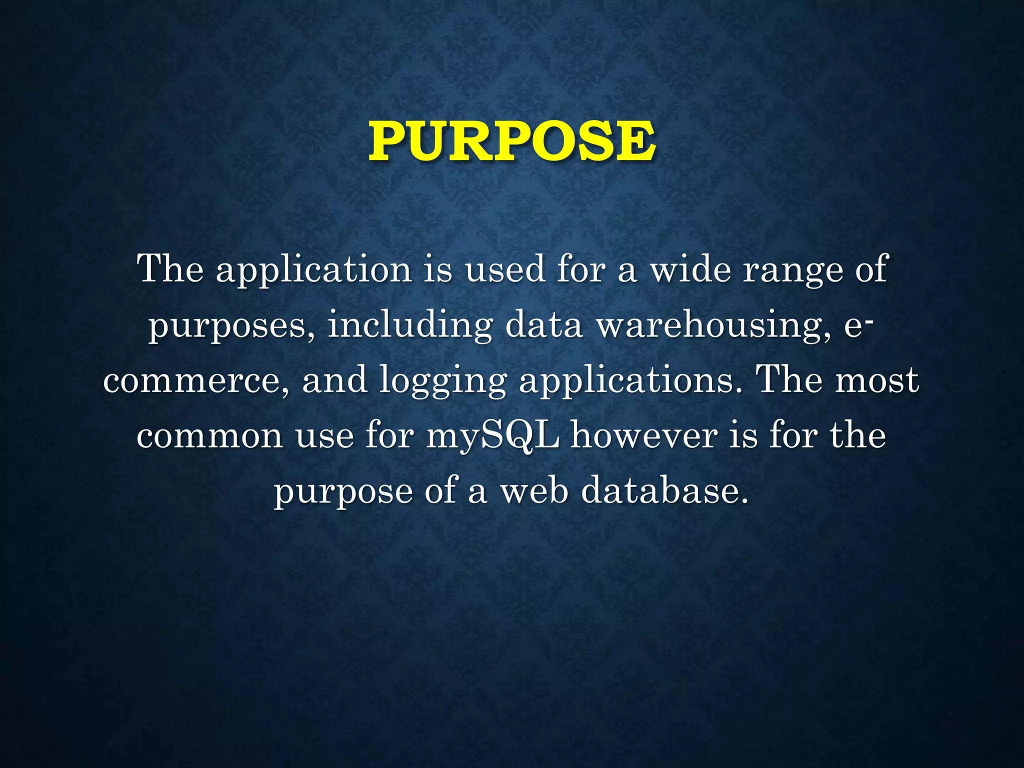 History of MySQL | PPTX