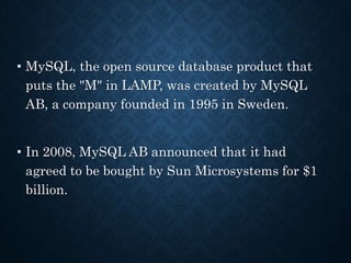 History of MySQL | PPT