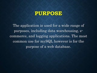 History of MySQL | PPTX