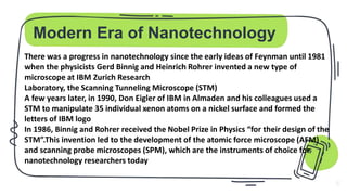 HISTORY OF NANOTECHNOLOGY AND IMPORTANT SCIENTISTS | PPTX