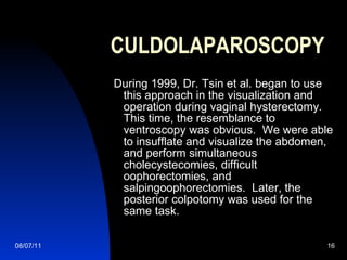 History of natural orifice transvaginal endoscopic surgery | PPT