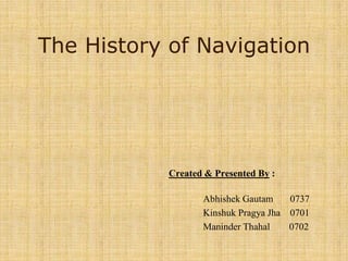 History of Navigation | PPTX
