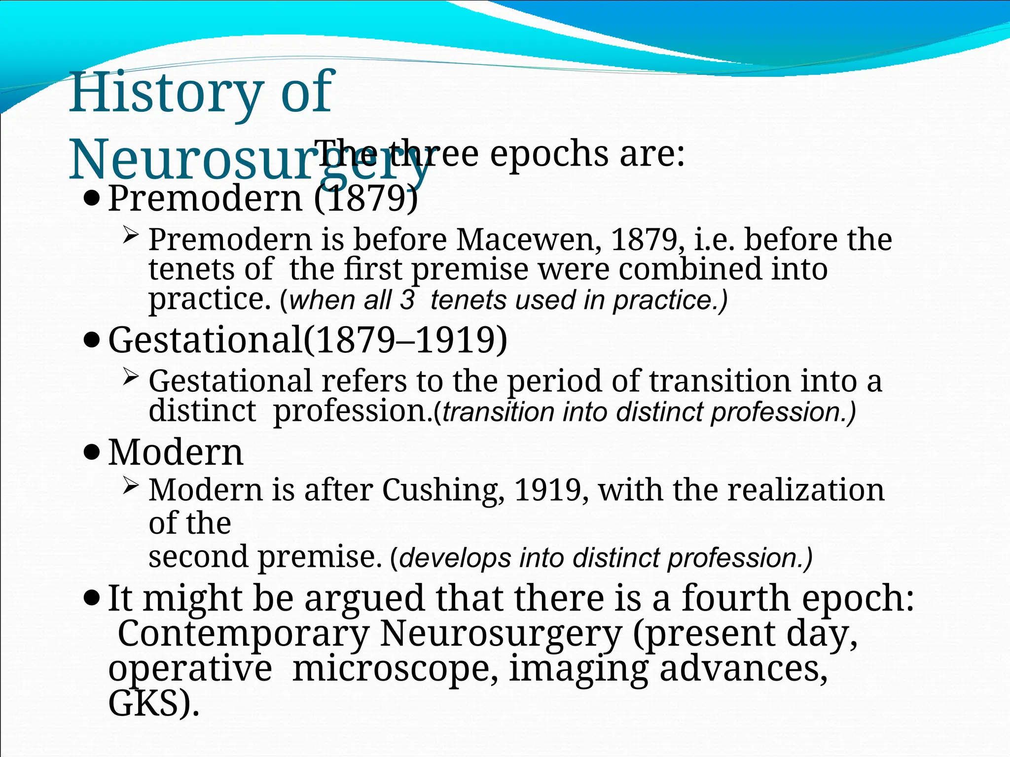 History of Neurosurgery superspeciality | PPTX