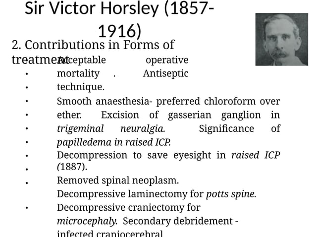 History of Neurosurgery and indian neurosurgery | PPT