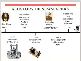 History of newspaper | PPTX
