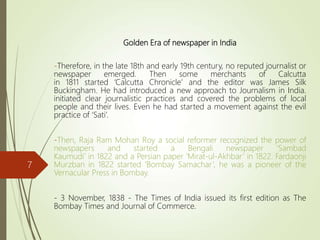 History of newspaper in india | PPT