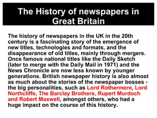 History Of Newspapers | PPT