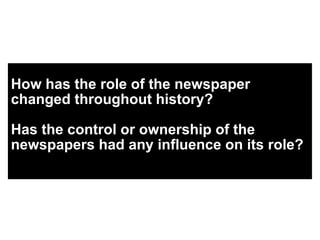 History Of Newspapers | PPT