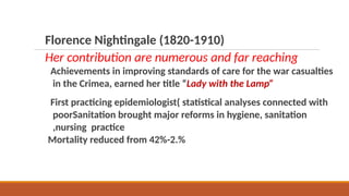 HISTORY OF NURSING international and national | PPTX