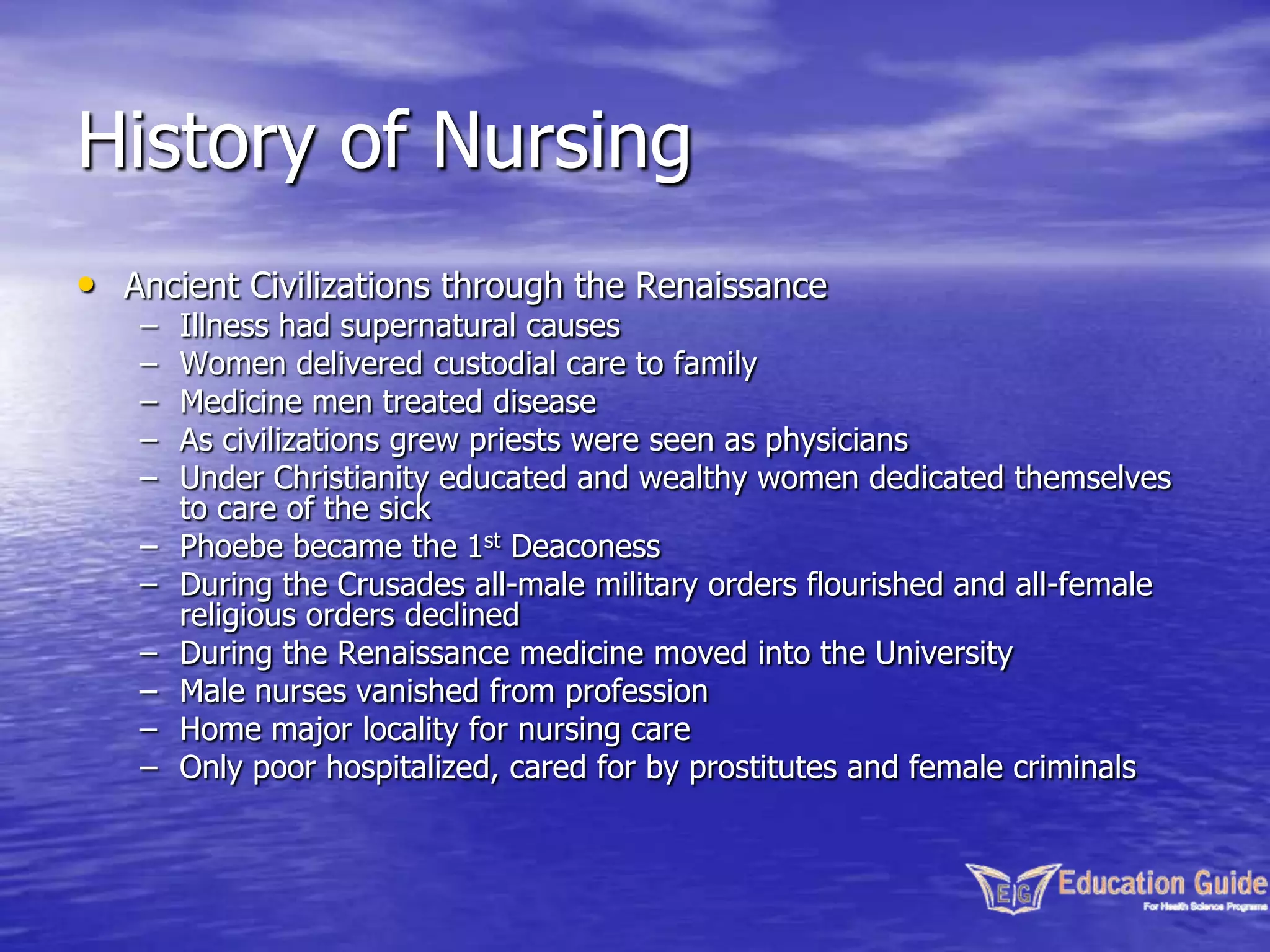 History of nursing education | PPT