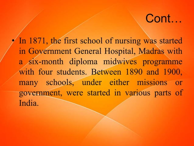 History of nursing education in india | PPTX