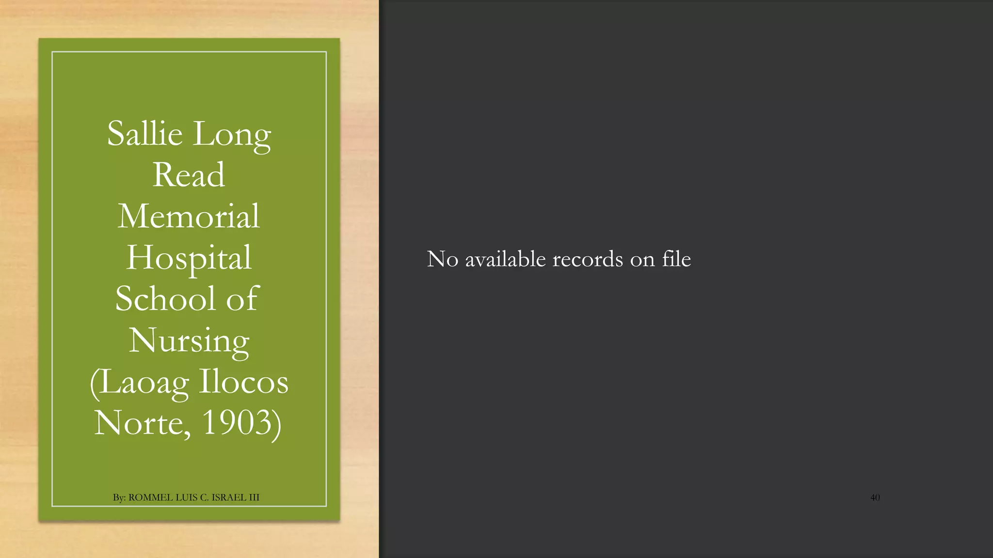 HISTORY OF NURSING IN THE PHILIPPINES | PPTX | Healthcare Industry | Industries