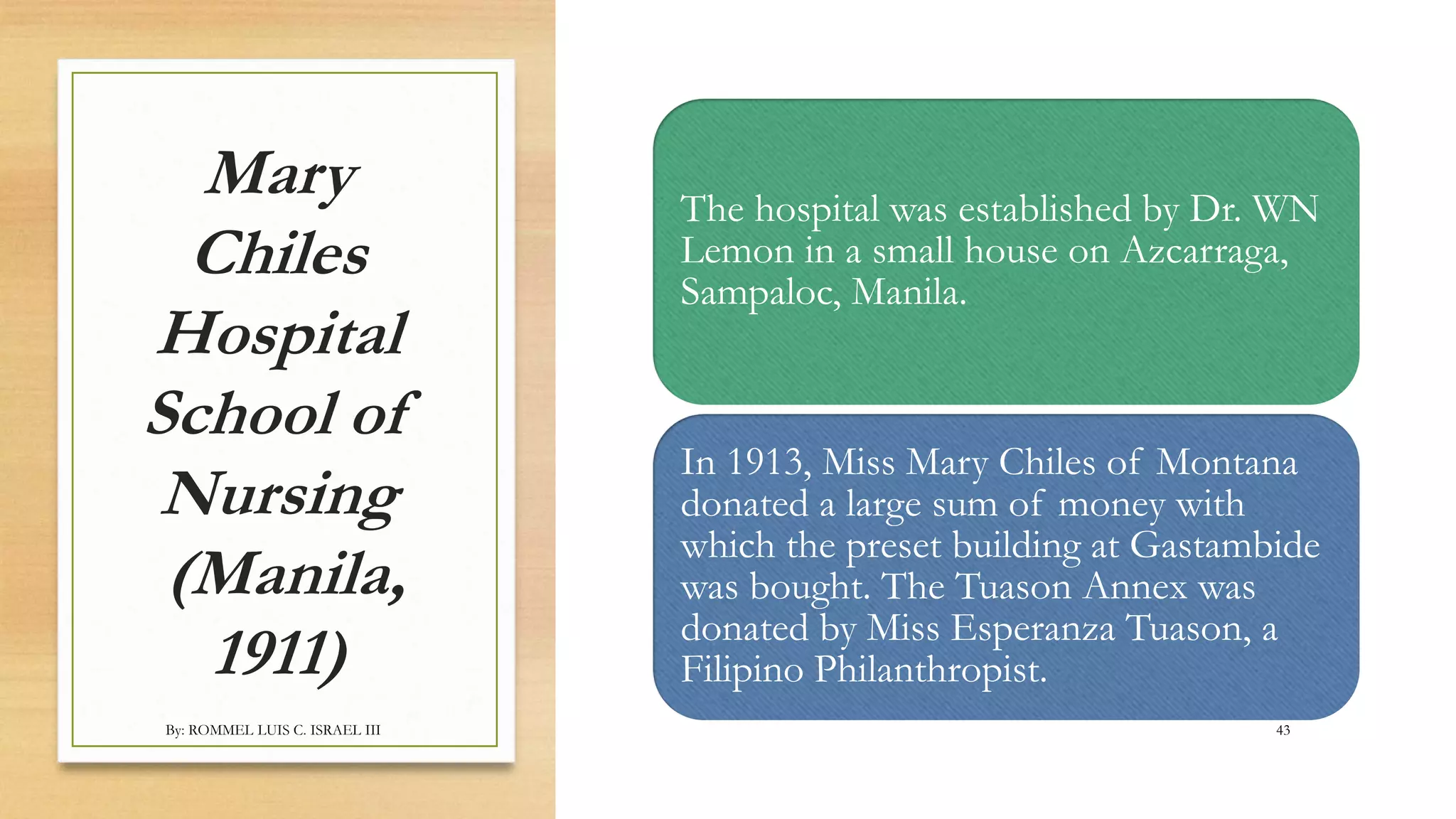 HISTORY OF NURSING IN THE PHILIPPINES | PPTX | Healthcare Industry | Industries