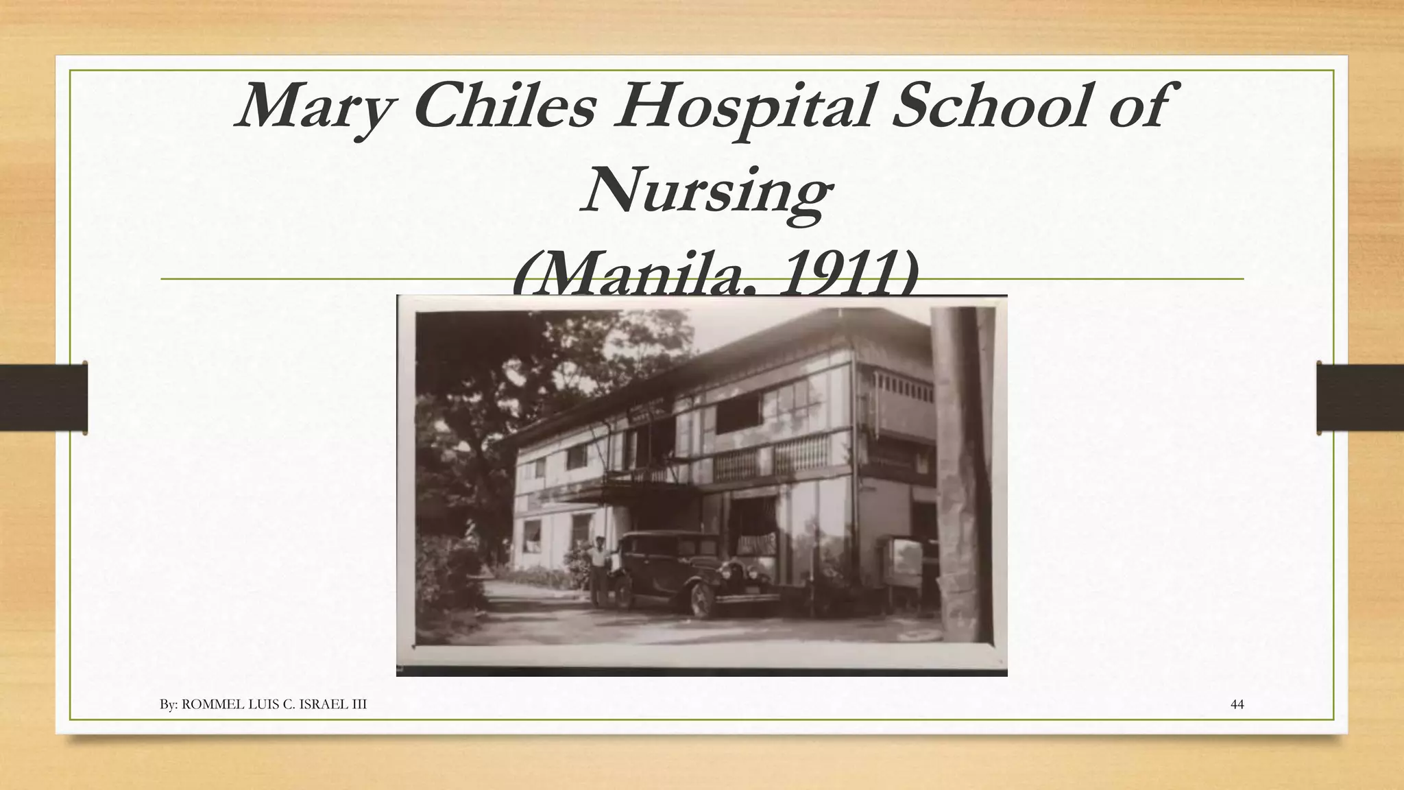HISTORY OF NURSING IN THE PHILIPPINES | PPTX | Healthcare Industry | Industries